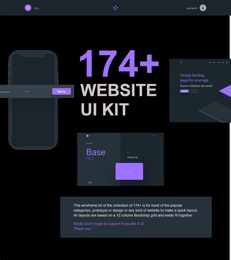 Wireframe Website UI Kit On Behance