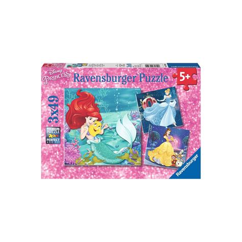Ravensburger Puzzles 3x49 P Aventure Des Princesses Disney
