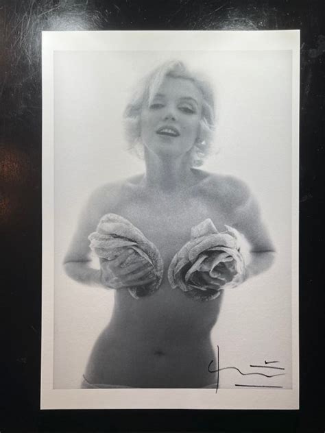 Bert Stern Bert Stern Signed Marilyn Monroe Classic Full Body Silver