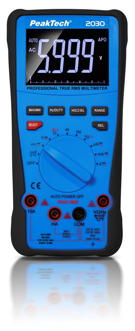 Peaktech® P 2030 True Rms 1000v Digital Multimeter 6000 Counts P 2030
