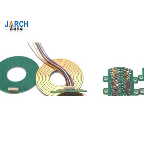 Cylindrical 360 Degree 250rpm 14mm Pancake Slip Ring