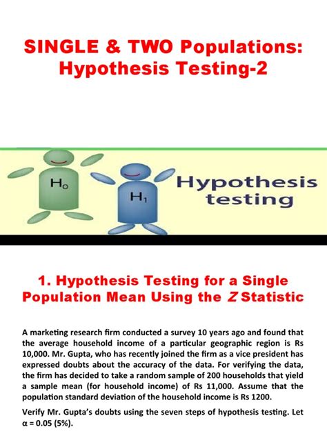 L18 Hypothesis Testing2 Pdf P Value Statistical Hypothesis Testing