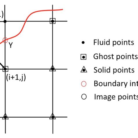 Conventional ghost-cell IBM: sketch for a two-dimensional case ...