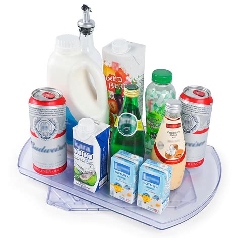 Lazy Susan Turntable Organizer For Refrigerator Fridge Organizer With