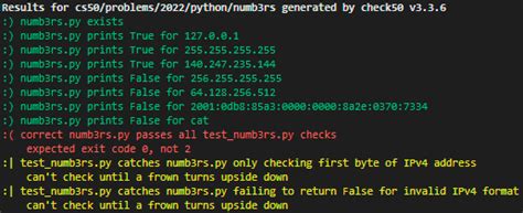 test numb3rs py exit with code 2 and not code 0 even if all test passes