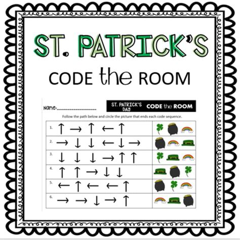 Unplugged Coding St Patricks Day By Weekly Wonders Kinder Tpt