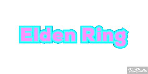 Elden Ring Videogame Animated  Logo Designs