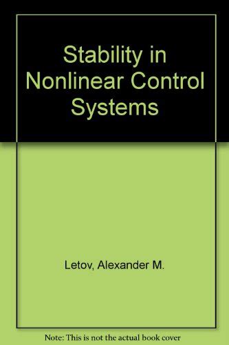 Stability In Nonlinear Control Systems 9786001441011 Iberlibro