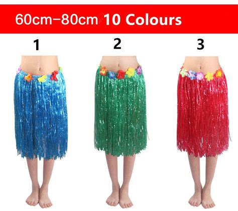Hawaiian Costume Grass Mexican Skirts Hula Skirt Plastic Fibers