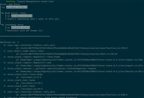 opinions on error stack help the rust programming language forum