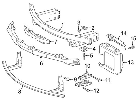 Toyota Gr Supra Bumper Cover Support Rail Front Upper 57142waa01