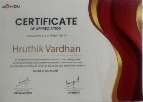 hruthik vardhan on linkedin professionalgrowth appreciation
