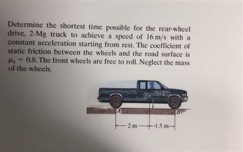 solved determine the shortest time possible for the