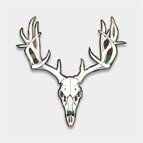 Shop Whitetail Deer Skull Decal Revolution Mfg