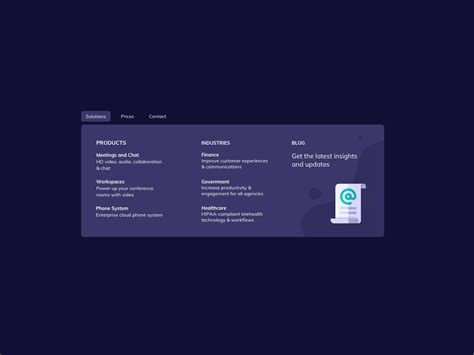 Mega Menu Ui Design By Ildiko Gaspar On Dribbble