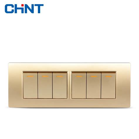 Chint Lighting Switches 118 Type Switch Panel New5d Steel Frame Four