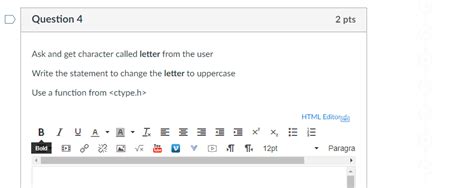 Solved Question 1 2 Pts Declare A Double Variable Called