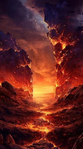 Premium Ai Image Door To Hell