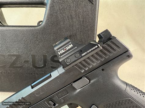 Cz P 10f 9mm W Holosun Hs507c X 2 Optic And Suppressor Sights