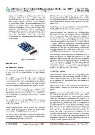 Vehicle Controlled By Hand Gesture Using Raspberry Pi PDF