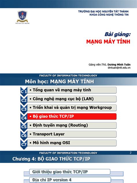 MMT-C4-Giao Thuc TCP-IP | PDF
