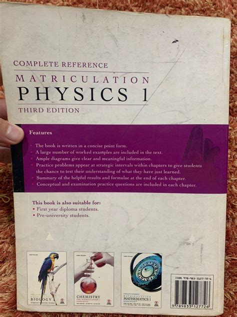 Matriculation Physics 1 Third Edition Hobbies And Toys Books And Magazines Textbooks On Carousell