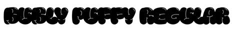 Bubly Puffy Regular Font Webfont And Desktop Myfonts