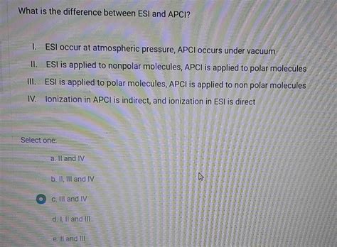 Solved What Is The Difference Between Esi And Apci 1 Esi