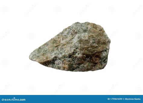 Calc Silicate Rock Isolated On White Background Stock Image Image Of