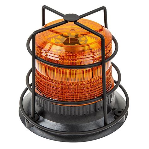4 34 Amber Led Strobe Light Caged Beacon Super Bright Leds