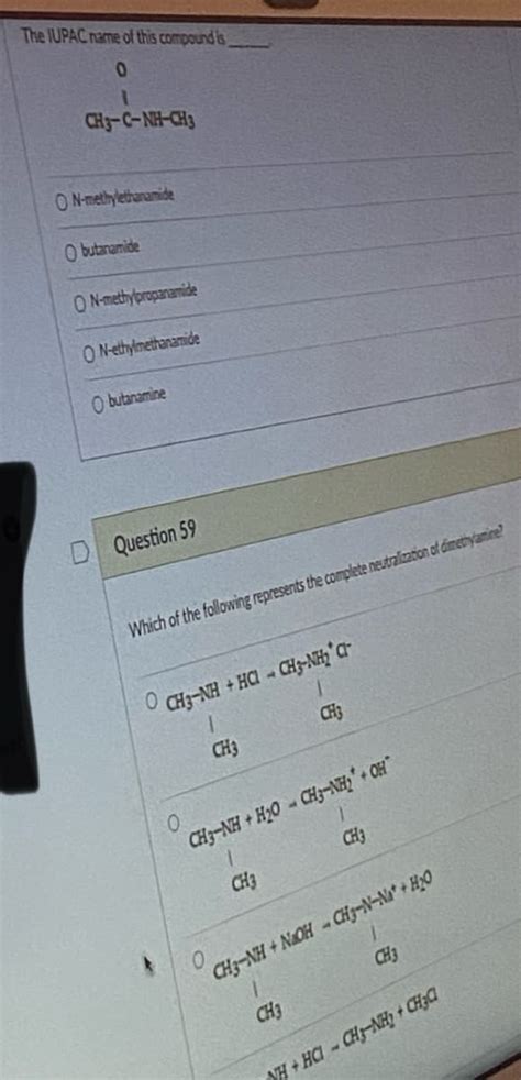 Answered: The IUPAC name of this compound is 0… | bartleby