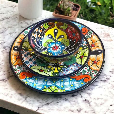 Mexican Plates Handcrafted Talavera Dinnerware Sets