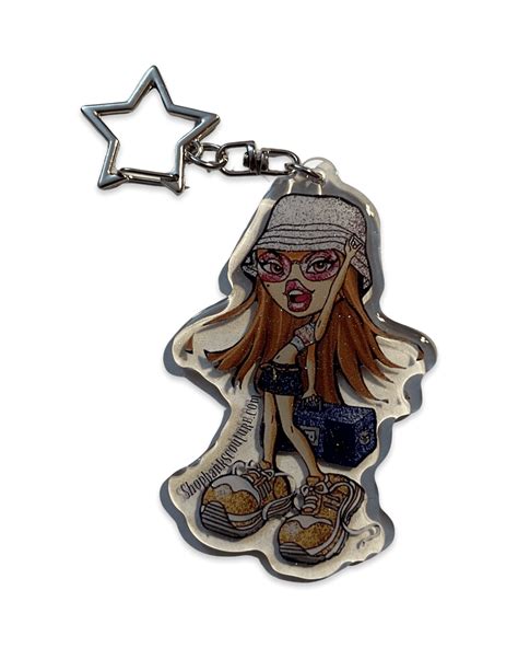 Yasmin Bratz Glitter Keychain Banks Couture