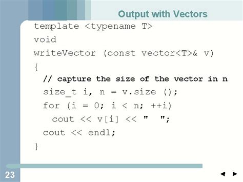 Containers Overview And Class Vector Container Types Sequence