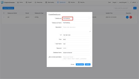 数据源中心 PostgreSQL Apache DolphinScheduler 中文版 3 2 1 Devlive 开源社区