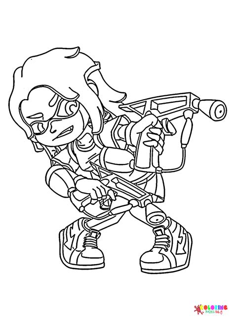 Splatoon Coloring Pages Free Printable Pdf  Png And Online