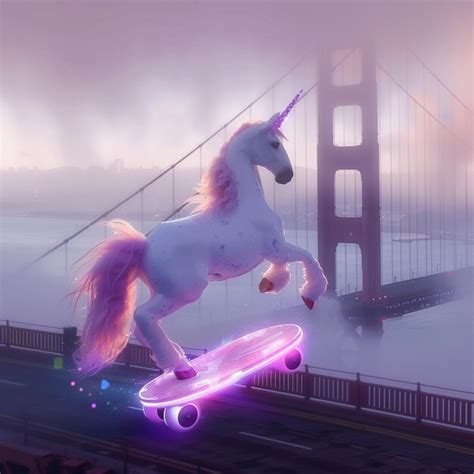 Unicorn Riding Hoverboard Images Free Download On Freepik