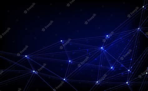 Premium Vector Plexus Fantasy Abstract Technology And Engineering Background