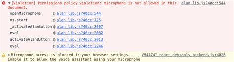 Microphone Is Not Allowed In This Document Issue 55 Alan Ai Alan