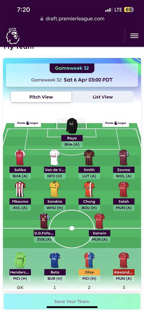 Squad Selection Rdraftepl