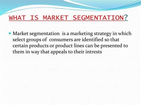 Market Segmentation Pptx