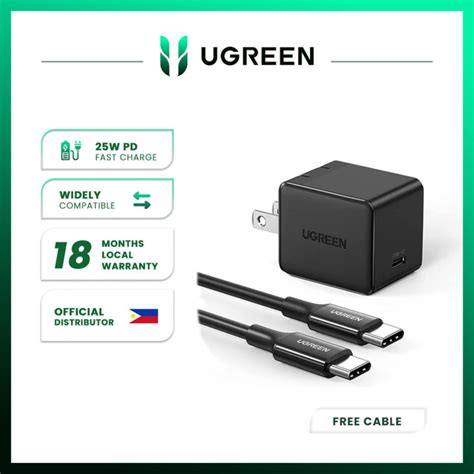 Ugreen 25w Pd Super Fast Charger 2m Usb C Charging Cable Ph Lazada Ph