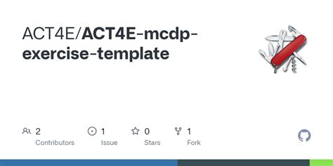 Github Act E Act E Mcdp Exercise Template