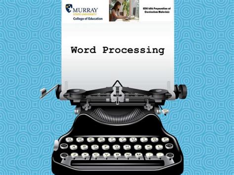 Word Processing 2007 Ppt
