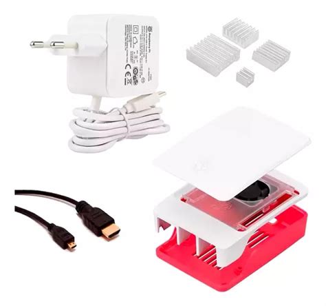 Case E Fonte Original P Raspberry Pi5 Pi 5 Micro Hdmi Nf Frete Grátis