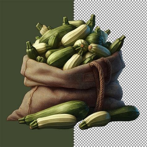 Premium Psd Gardens Zucchini Bounty Png