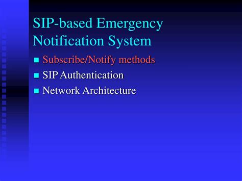 PPT SIP Based Emergency Notification System PowerPoint Presentation Free Download ID 1230349