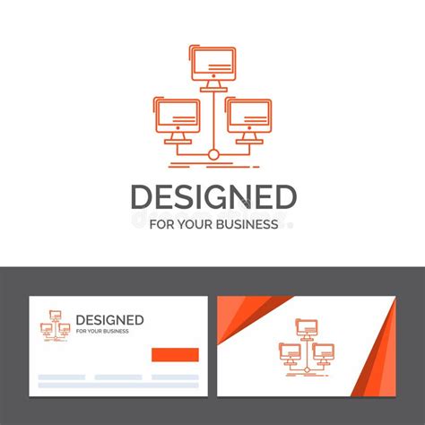 Database Distributed Connection Network Computer Logo Design Stock