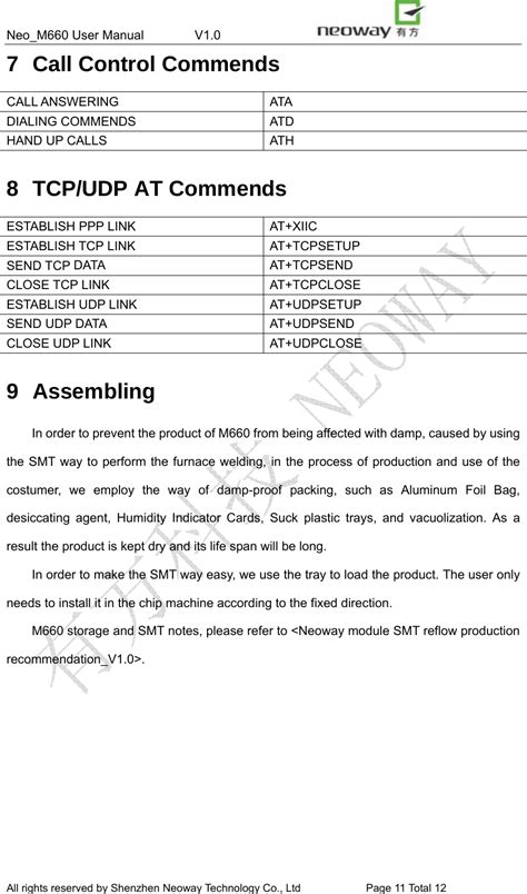 Neoway Technology 112X GPRS Module User Manual