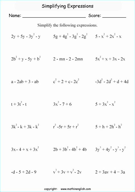 Simplifying Exponential Expressions Worksheet Lovely Simplifying